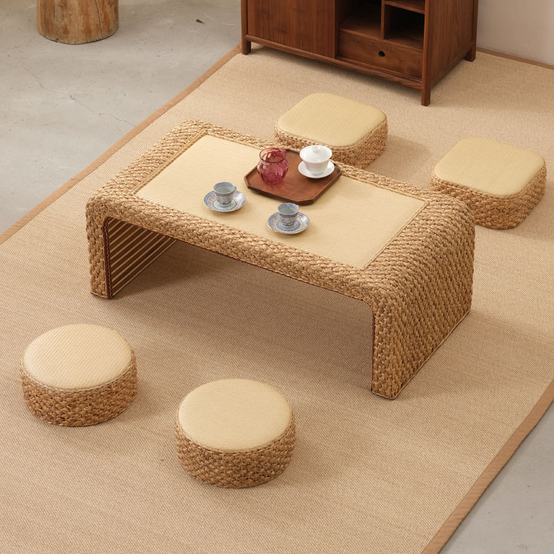 Rattan Tatami Tea Table Balcony Low Table Bay Window Coffee Table ...
