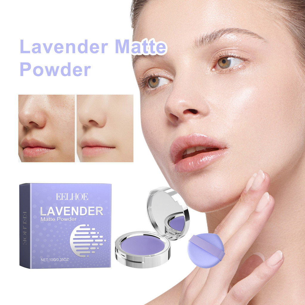 [100% Oil Control/Sweat-Proof] Lavender Matte Setting Powder Long ...