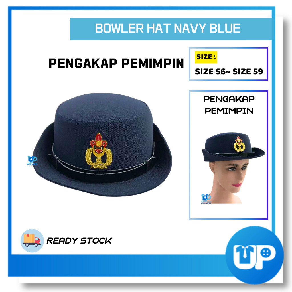 Pengakap Pemimpin Bowler Topi Officer Wanita Perempuan Topi Original ...