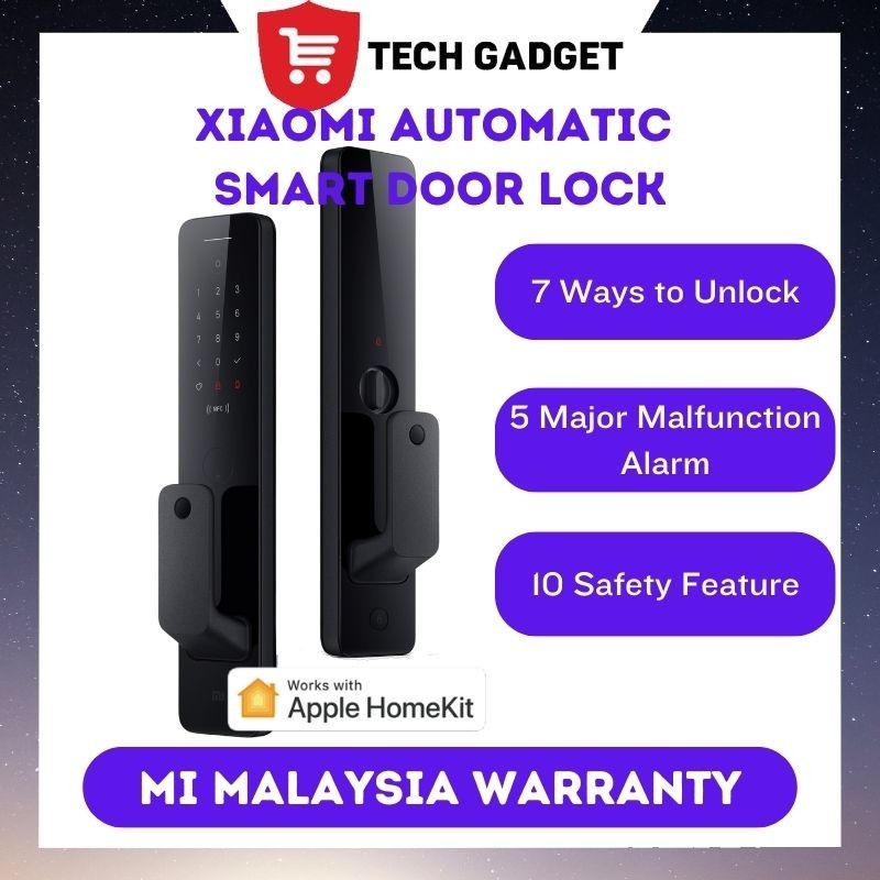 Xiaomi Automatic Smart Door Lock Push Pull Fully Automatic Fingerprint ...