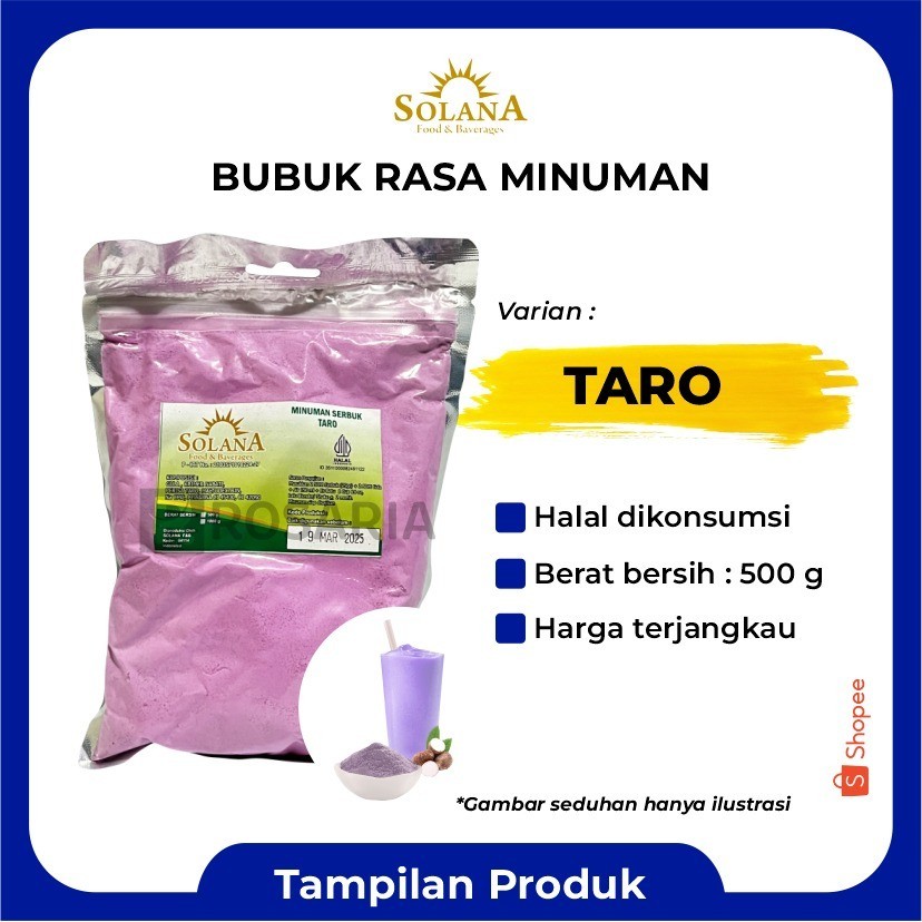 Taro Flavor Powder SOLANA Premium Brand Drink Powder | Shopee Malaysia