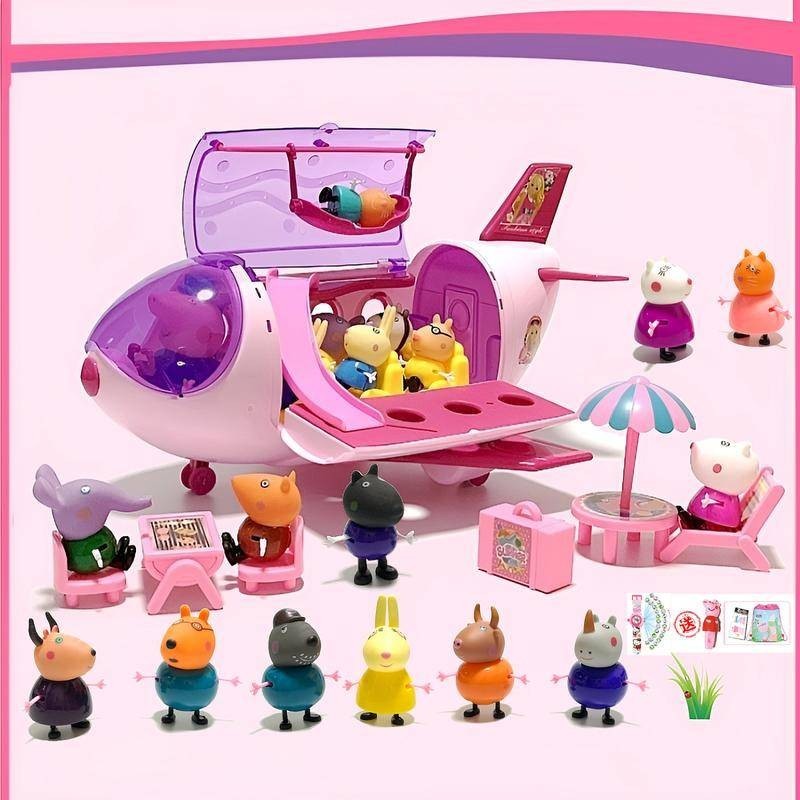 Aeroplane Toy Children Peppa Pig Holiday Plane Little Girl Toy Net ...
