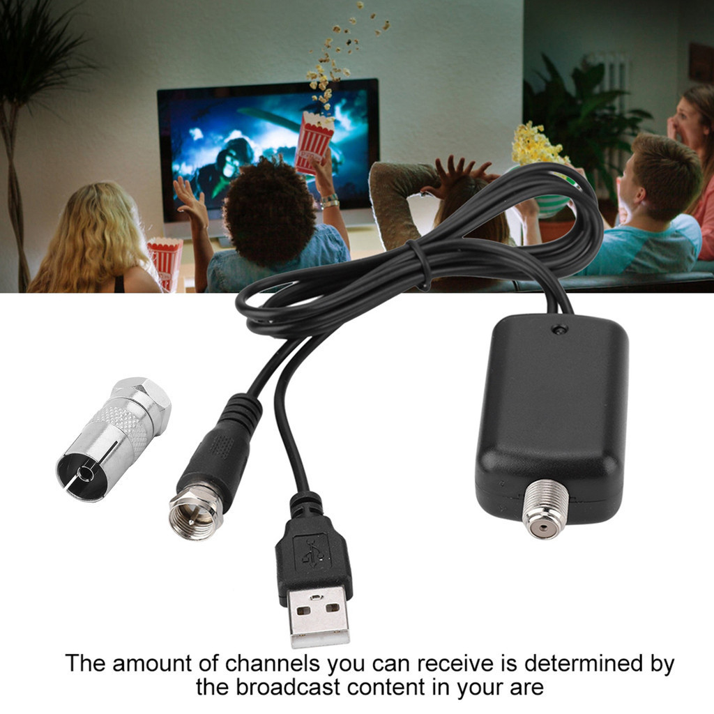 FUN~25dB HD TV Antenna Amplifier Indoor Signal Boost USB TV High Gain ...