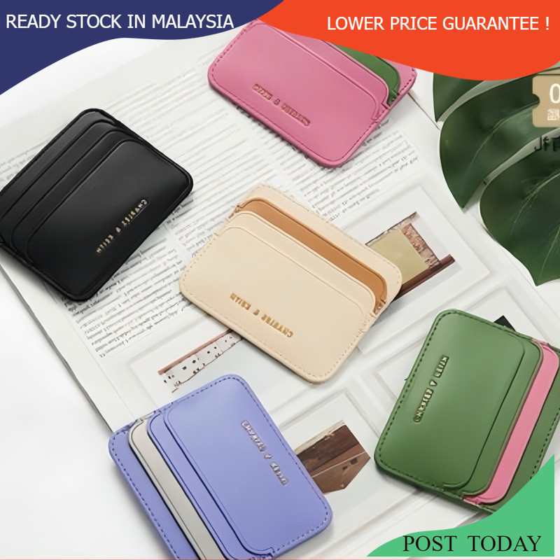 🇲🇾Ready stock Two~Tone Rounded Lady Card Holder (With Box) | Shopee ...