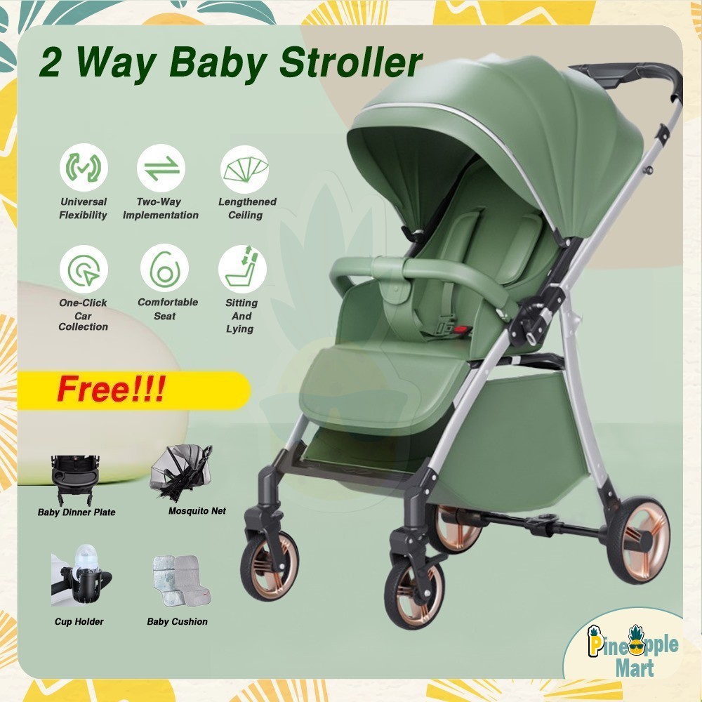 HIGH LANDSCAPE BABY STROLLER TWO WAY STROLLER FOR SITTING DAN LYING ...
