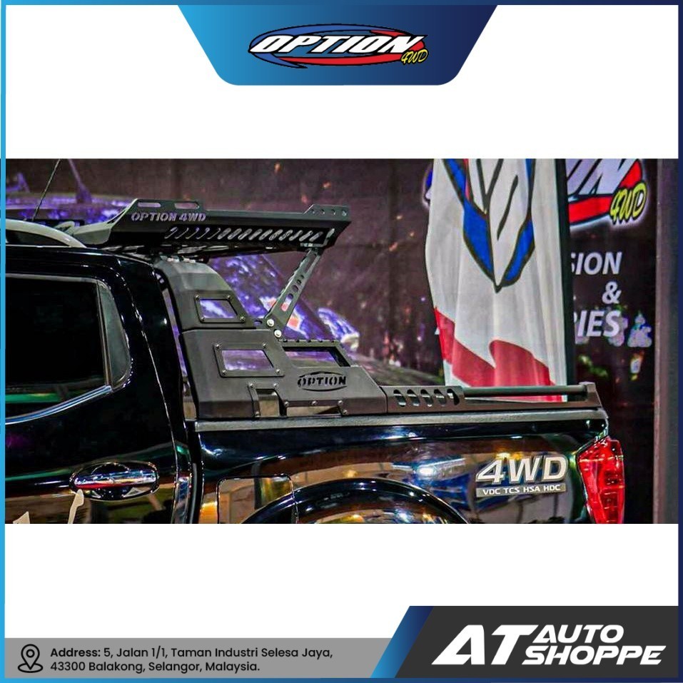 OPTION ROLL BAR V1 WITH ROOF RACK FOR TOYOTA HILUX VIGO REVO ROCCO ...
