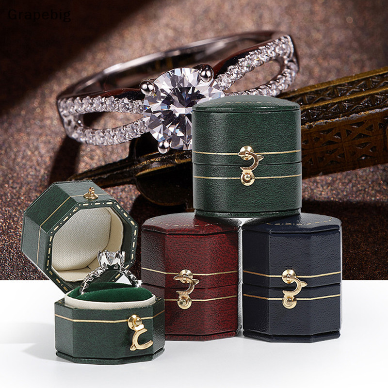Grapebig Vintage Portable Mini Ring Box Exquisite Fashion High-end ...