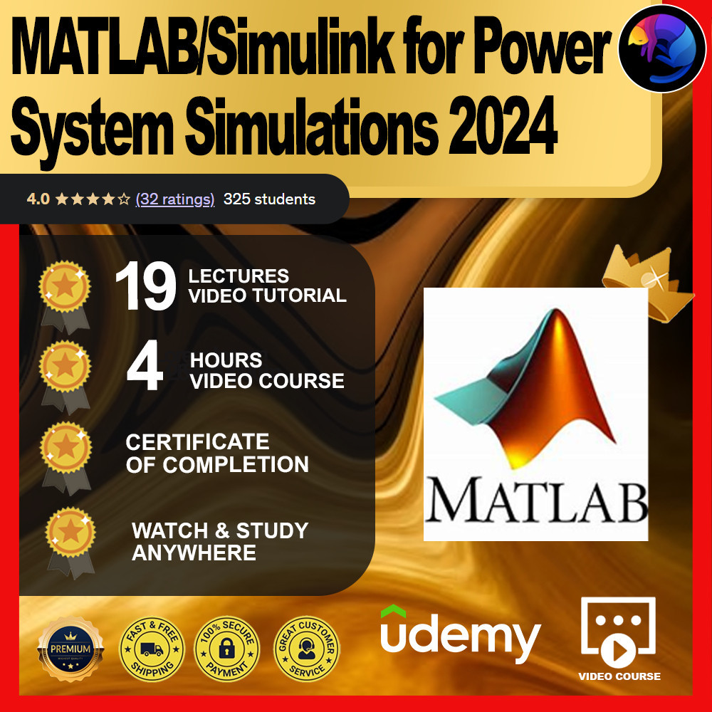 [Video Course] MATLAB/Simulink for Power System Simulations | Shopee Malaysia