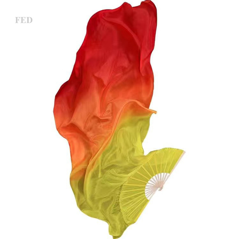 Simulated silk dance fan, extended dance fan, classical dance three ...