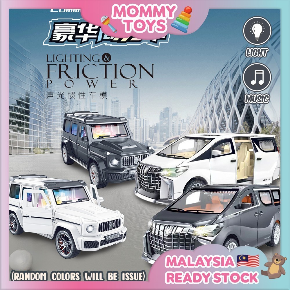 [ Random Color ] Toyota Alphard Sound and Light Car Model SUV Van Truck ...