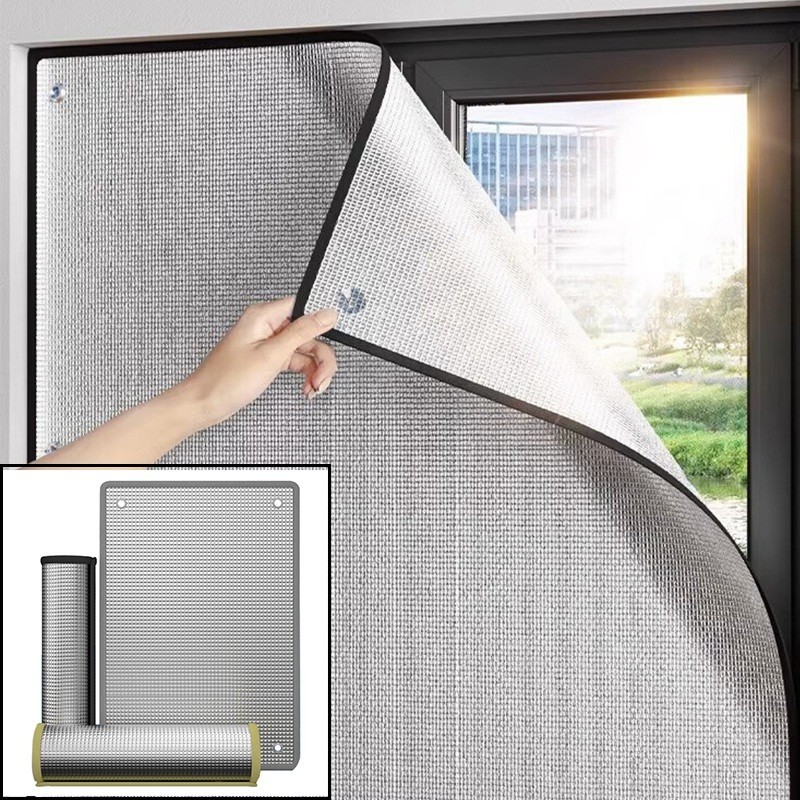 Thicken 6mm Household Glass Window Sunshades Anti-UV Aluminum Foil ...