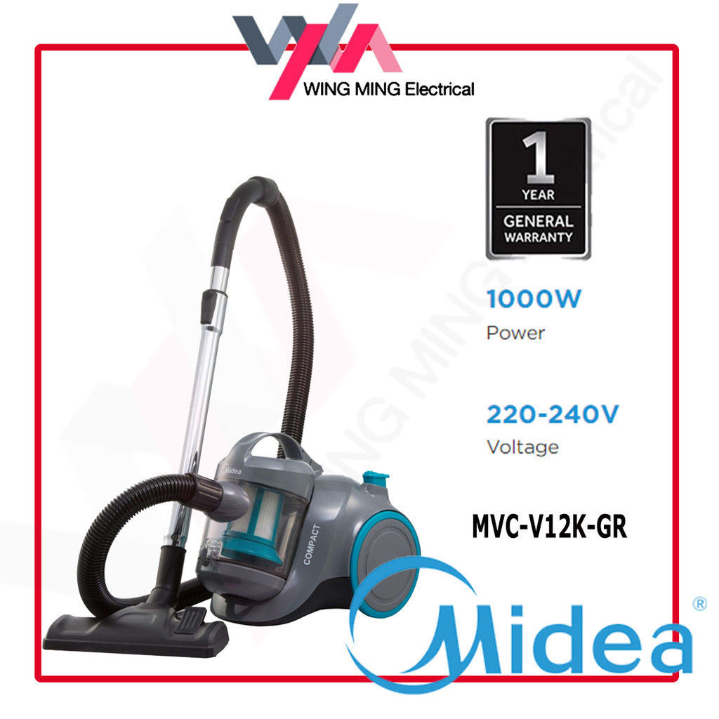 Midea Bagless Vacuum Cleaner With Hepa Filter MVC-V12K-GR (1000W ...