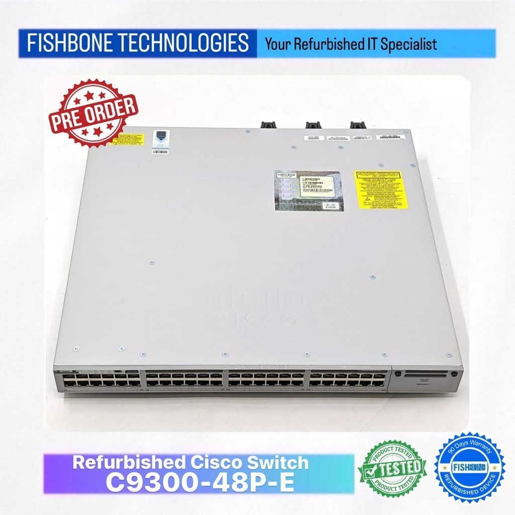 CISCO C9300-48P-E Stackable PoE+ (Refurbished) | Shopee Malaysia