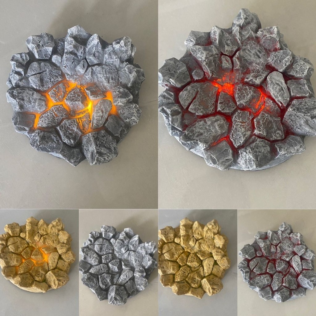 Dragon Ball One Piece Stone Yellow Earth Platform Lava Base Resin ...