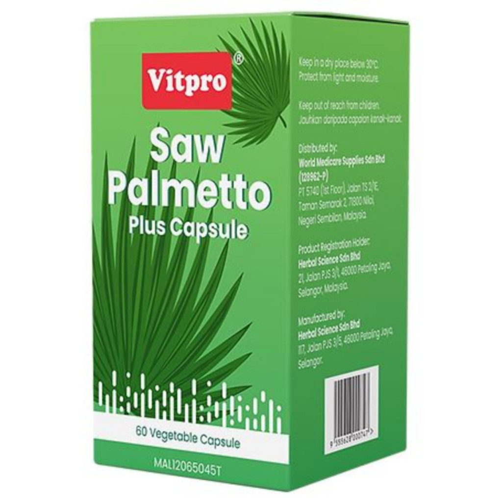 Vitpro Saw Palmetto Plus capsule (60s) | Shopee Malaysia