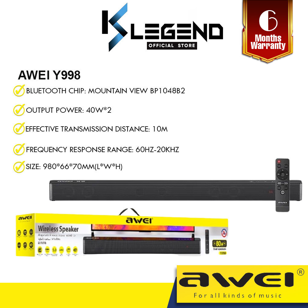 AWEI Y998 Remote control Home Theater Surround with Bluetooth speaker ...