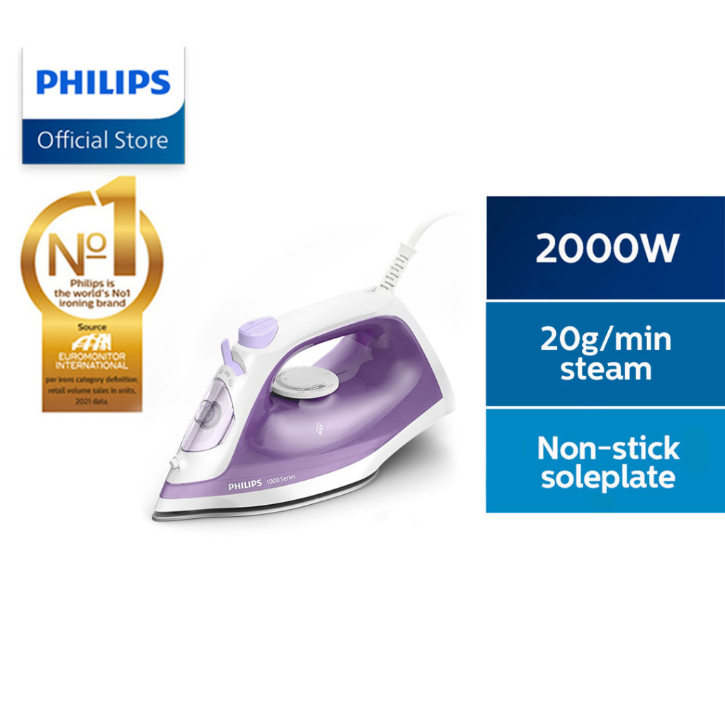 Philips 1000 Series Steam Iron (2000W) DST1040/DST1040/30 | Shopee Malaysia