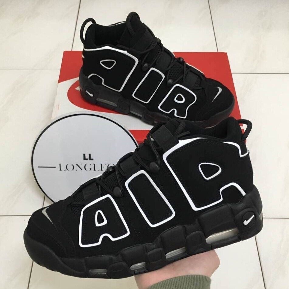 Nike AIR MORE UPTEMPO PIPPEN Black White Big AIR 414962- 002 OG ...