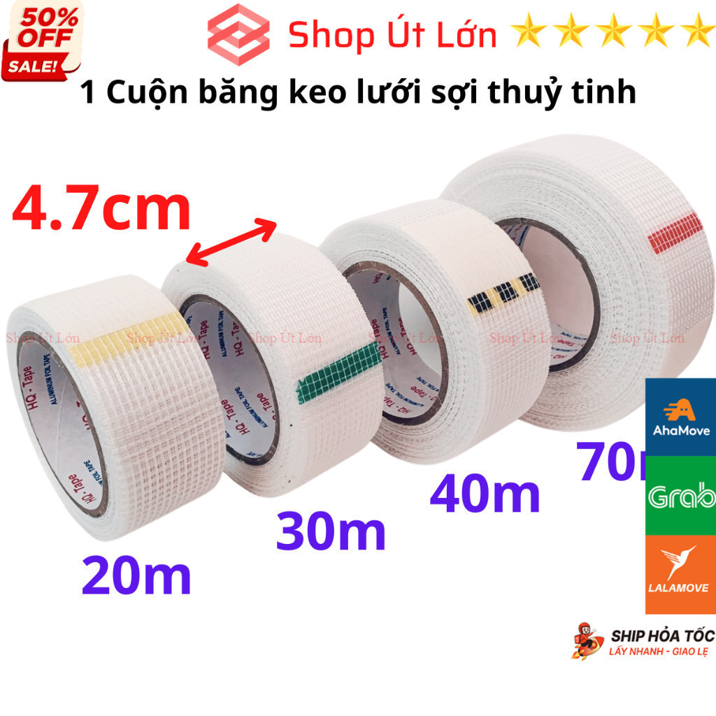 1 Roll of fiberglass mesh tape, 4.7cm wide, 20-30-40-70 meters long ...