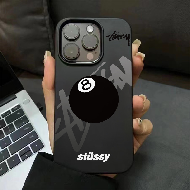 Casing iPhone 11 12 13 14 15 16 Pro Max Shockproof Tide brand black ...