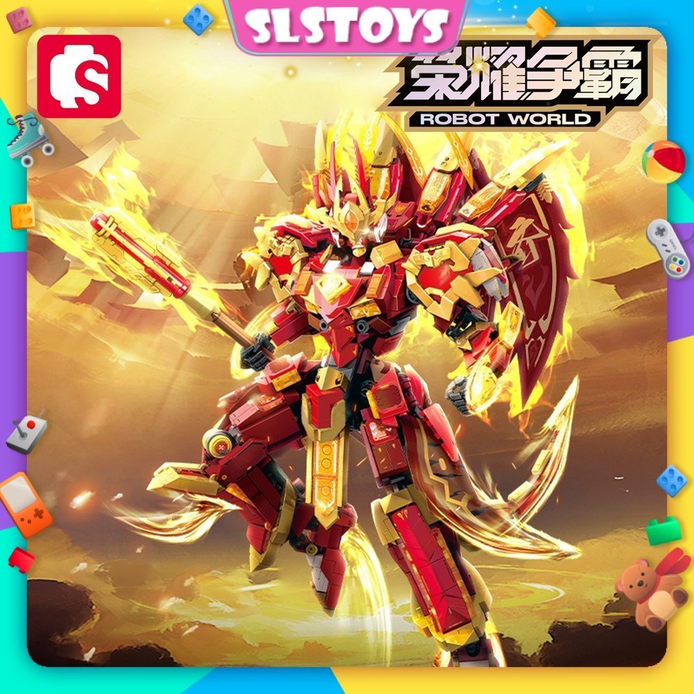 Sembo Block 106001 Mecha Of Steel Dragon Warrior Robot World Journey to ...