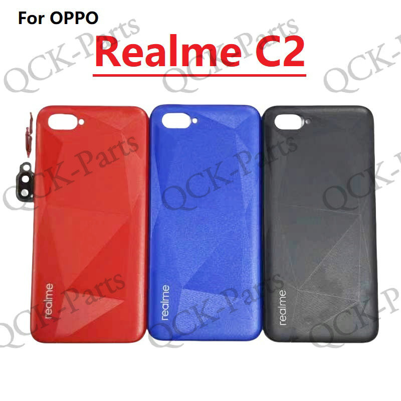 For OPPO Realme C2 Back Cover Battery Door Rear Case Back Housing With ...