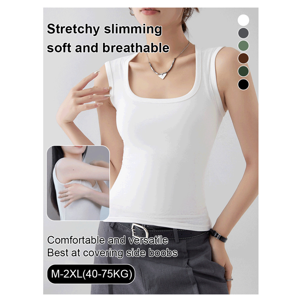 OOTD Stretchy Slimming Tank Top with Narrower Top and Narrower Bottom ...