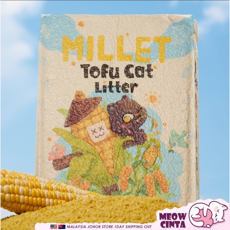 SOAR Millet tofu cat litter 2kg/6L is very comfortable The cat litter ...