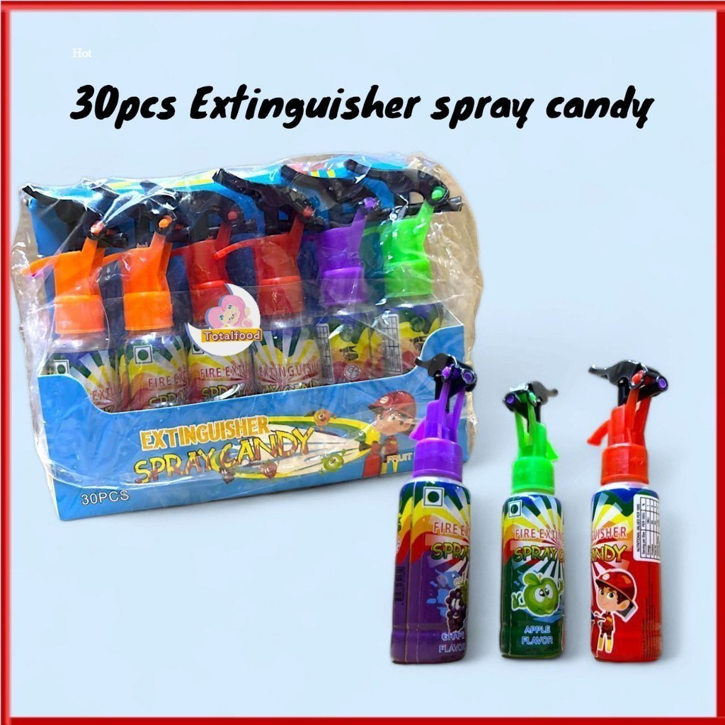 30pcs Sanwa Fire Exting Spray Candy gula air buah buahan fruits ...