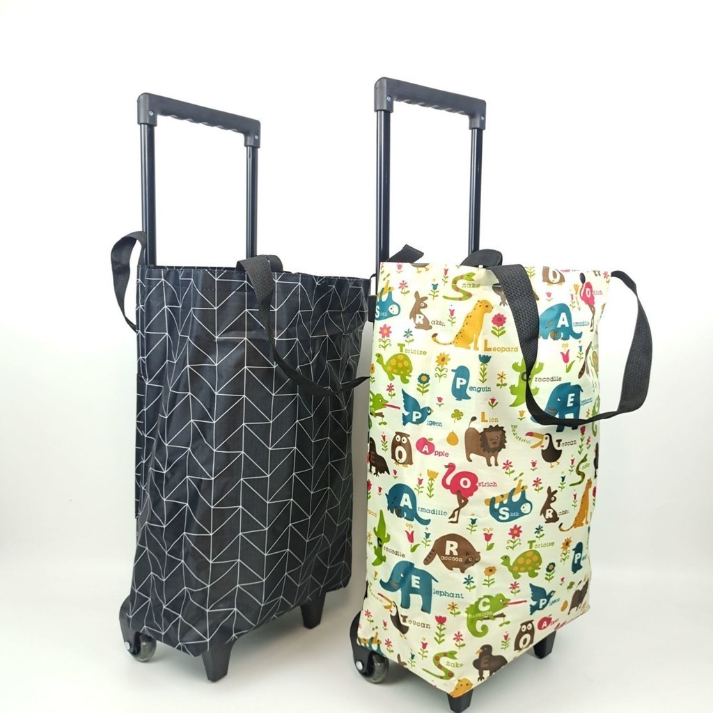 Straw shopping wheel bag, tug bag, telescopic roller bag, Portable ...