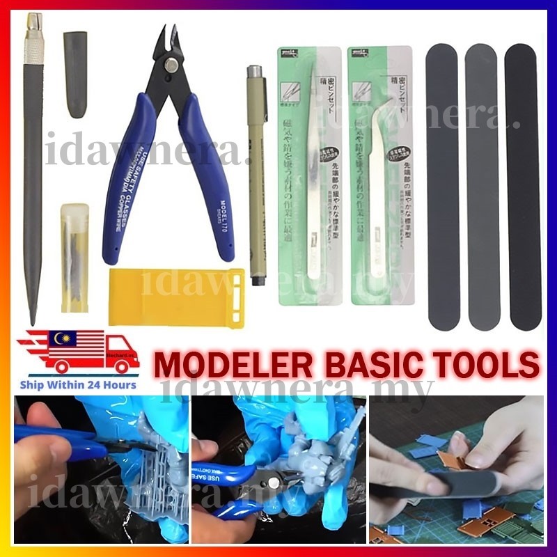 Gundam Gunpla Model Tool Basic Beginner Tools Set for VT031 model Craft Kit Utility Knife ...
