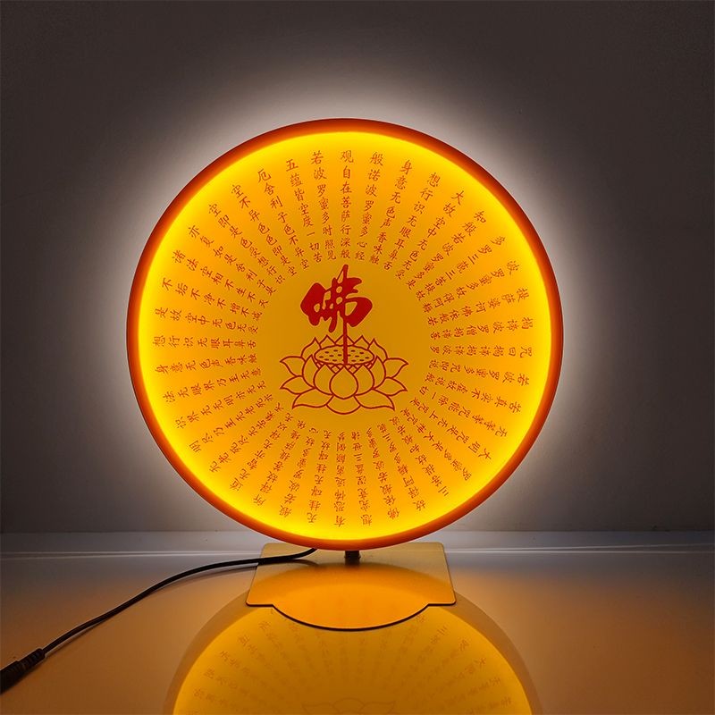 Buddha niche background lamp Buddha statue backlight Buddha Buddha ...