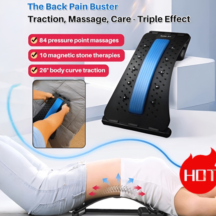 [Instant Back Pain Relief] Lumbar Soothing Massager/腰椎舒缓按摩器/3D Massage ...