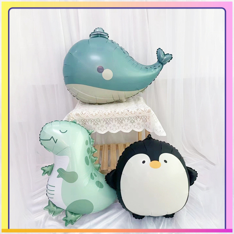 Dinosaur Balloon Penguin Balloon Whale Balloon Birthday Balloon ...