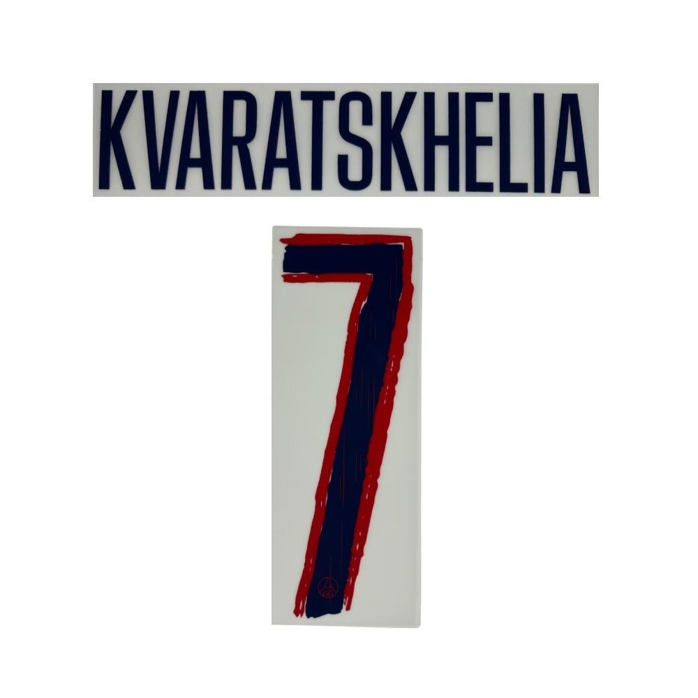 OFFICIAL KVARATSKHELIA #7 2024-25 UCL Away PSG PRINT | Shopee Malaysia