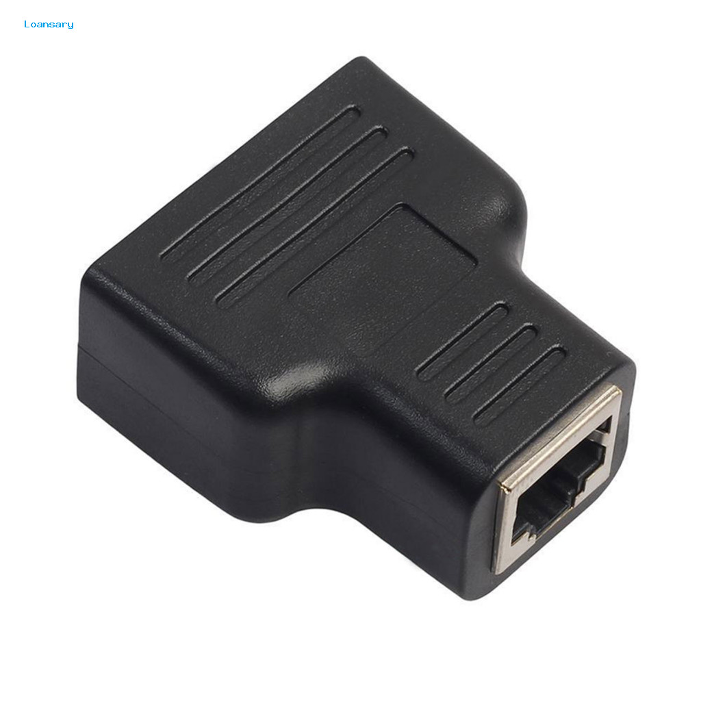 Ethernet Splitter 1 to 2 Ways Dual Female Port ABS Stable Transmission ...