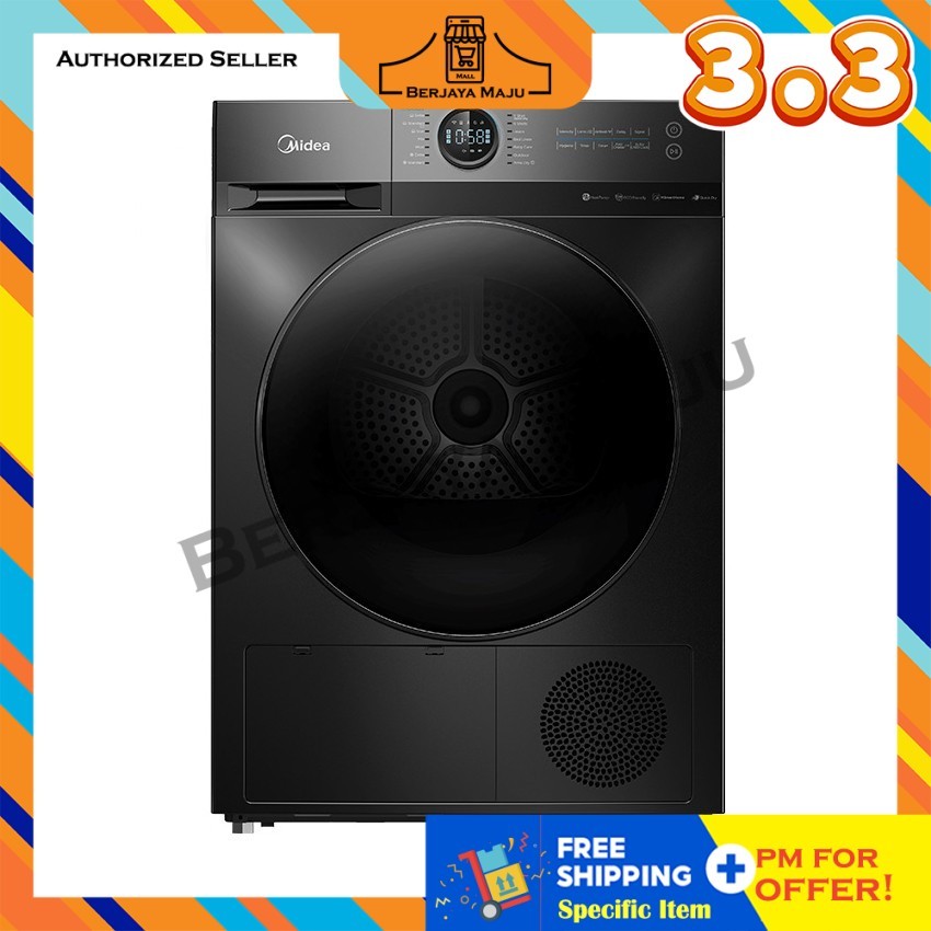 Midea 8.0KG Condenser Front Load Dryer MD200C80W | Shopee Malaysia