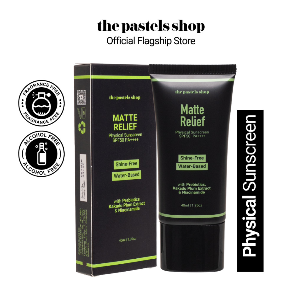 THE PASTELS SHOP Matte Relief Physical Sunscreen SPF50 PA++++ (10ml ...