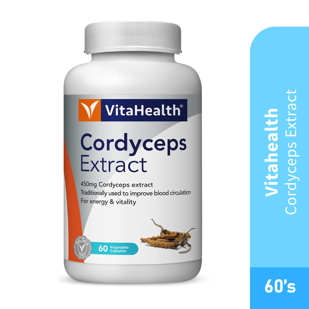VITAHEALTH Cordyceps Extract 60's -Cordyceps, Blood Circulation ...