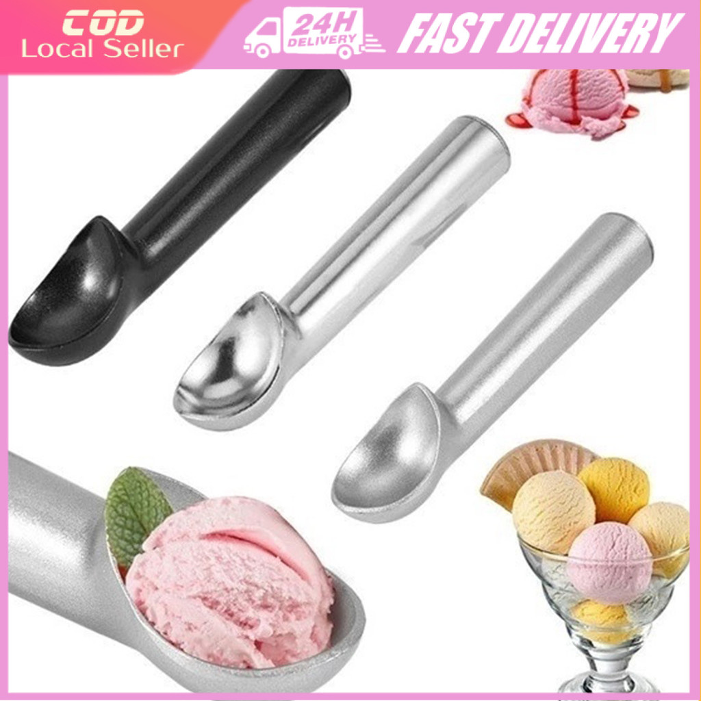 Anti-Freeze Ice Cream Scoop Aluminum Alloy Ice Cream Ball Shape Scooper ...