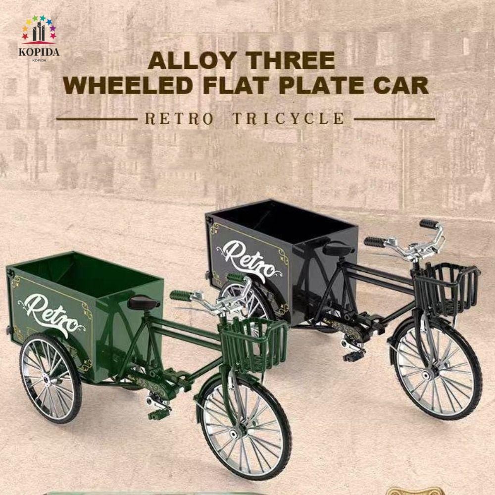 WILLIS Simulation Tricycle Toy, Metal Diecast Vintage Classic Alloy ...