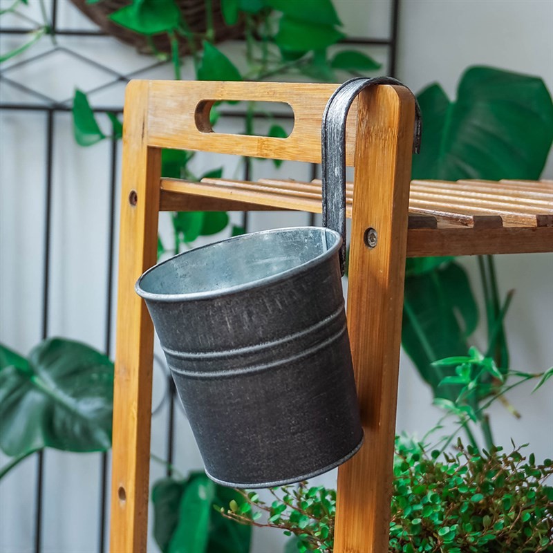 Gaya Vintaj Cangkuk Tertekan Seni Besi Periuk Bunga Memanjat Anggur ...