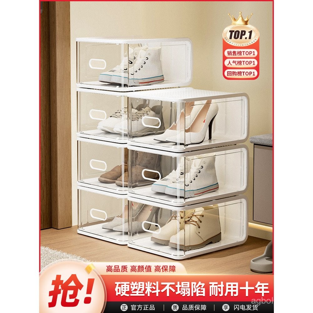 Niben plastik keras kotak kasut laci lutsinar kotak penyimpanan kasut ...