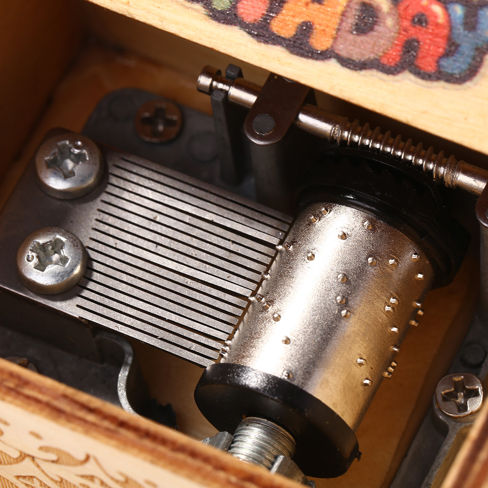 itechcool Wooden Elegant Music Box Manual Graduation Music Box for ...