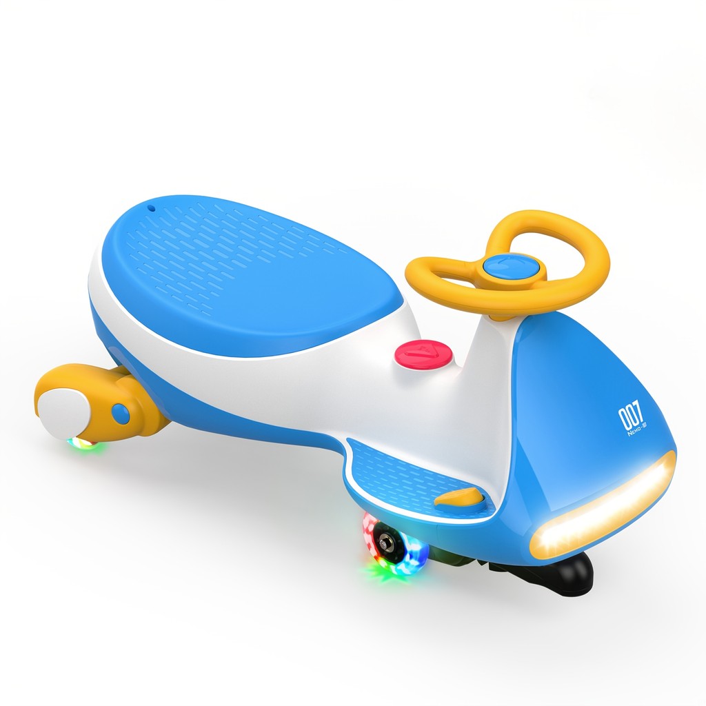 2 in 1 Electric Twisting Car with Pedal, 12V Riding Toy, Rechargeable ...