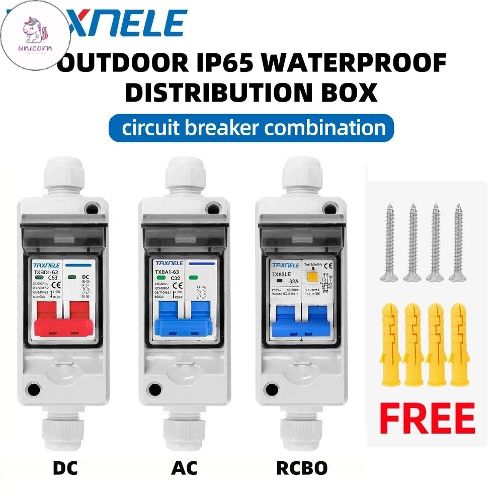 UN IP65 Waterproof Electrical Distribution Box AC DC Solar Circuit ...