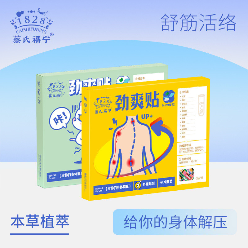 Cai's Funing Cream Stickers Cool Stickers Cervical Spine Stickers ...