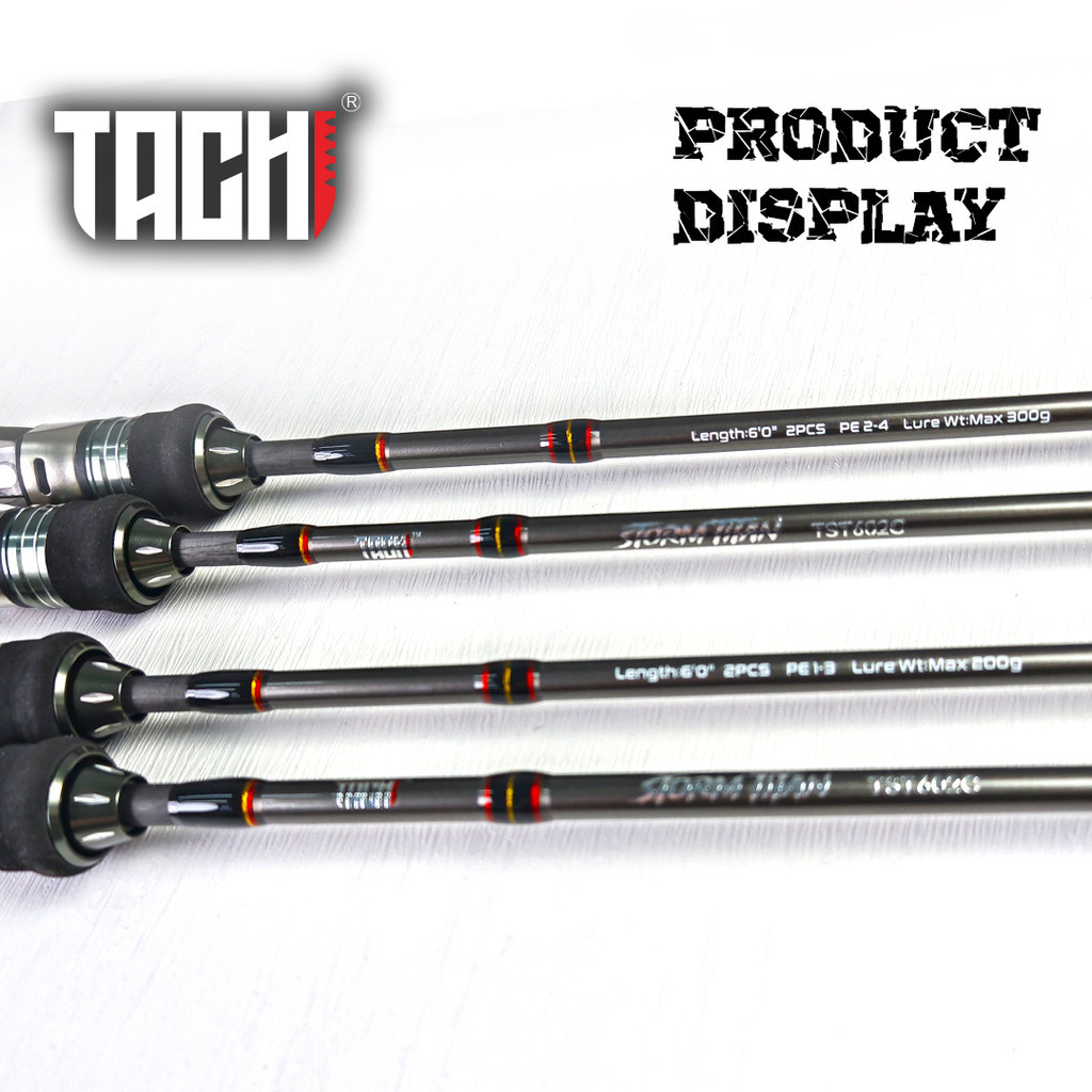🇲🇾🔥TACHI STORM TITIAN ROD Butt Joint M MH Fishing Rod Casting BC ...