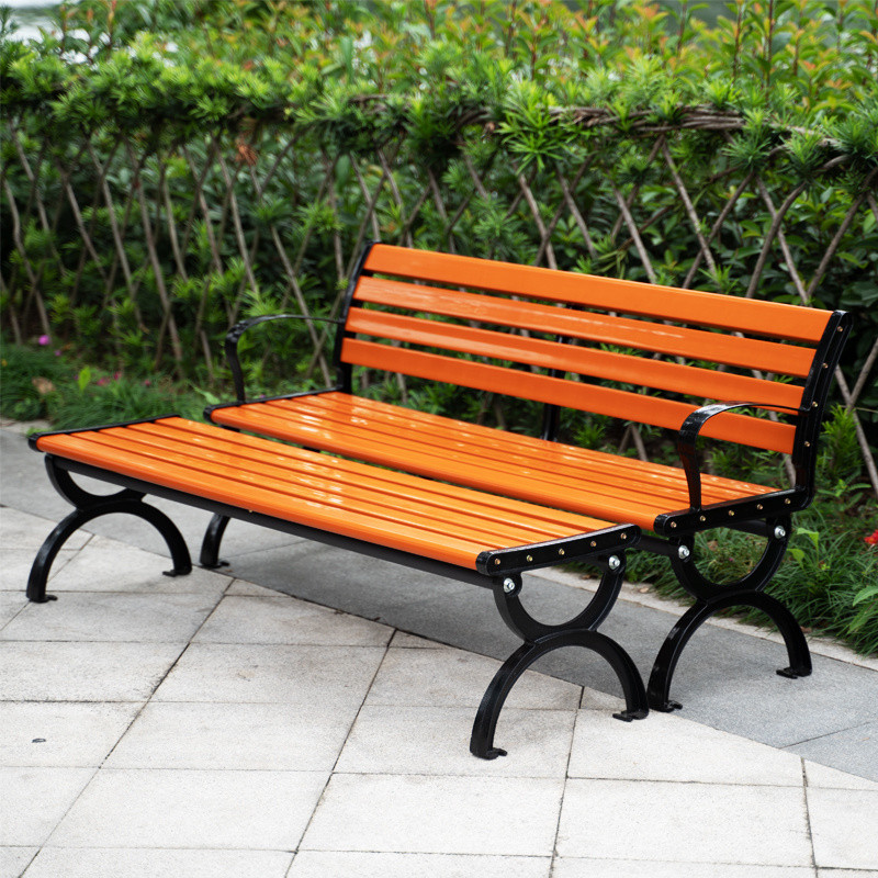Park Chair Outdoor Bench Preservative Plastic Wood Household Cast ...