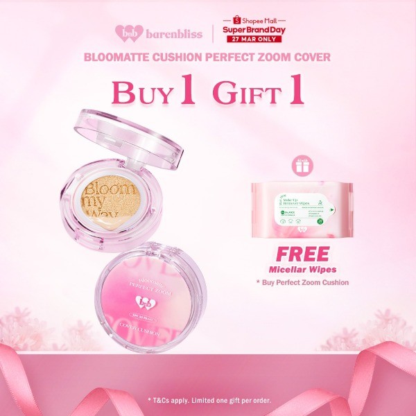 [27th March Super Brand Day] BNB barenbliss Bloomatte Perfect Zoom Cover Cushion 15g | 16H ...